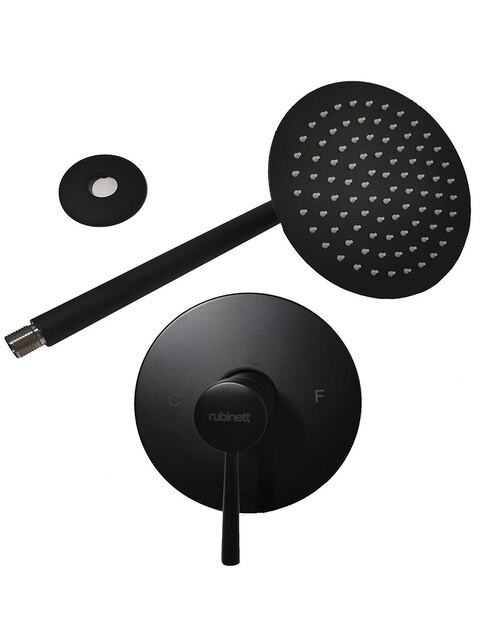 Regadera redonda 25 con monomando Rubinett acero inoxidable 304 1
