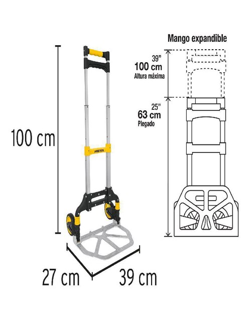 Diablito de carga plegable Pretul 8