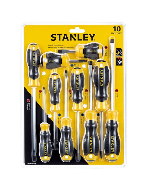 Set de desarmadores Stanley STMT60100-LA 10 piezas 1