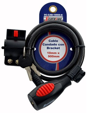 Cable candado con bracket Silverline