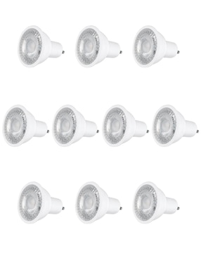 Foco led AKSI MR16 GU10 55W 7W luz cálida 3000K 127V